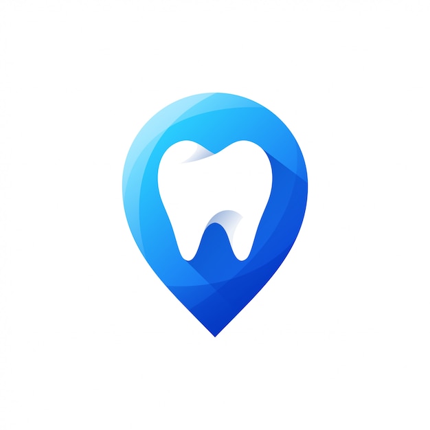 Vibrant Dental Marker: A Tooth-Shaped Pointer in Blue Hues | Jiffy Designs