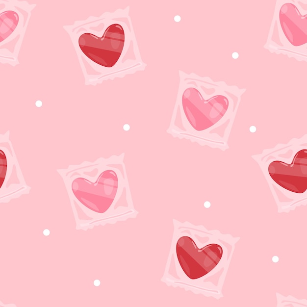 Whimsical Hearts Floating on Soft Pink Background | Jiffy Designs
