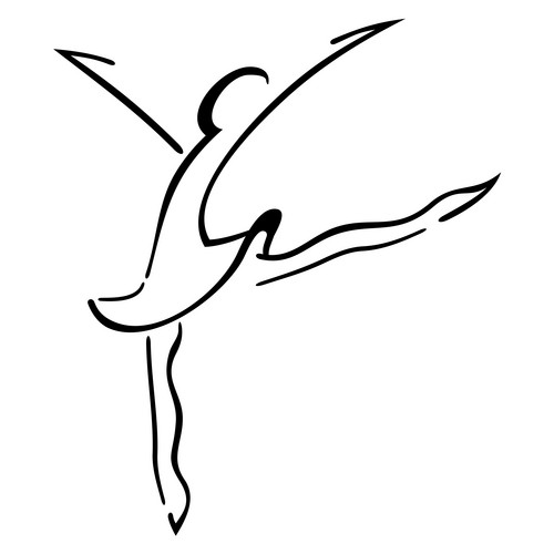 Symbol Of Woman Dancing Modern Steps | Jiffy Designs