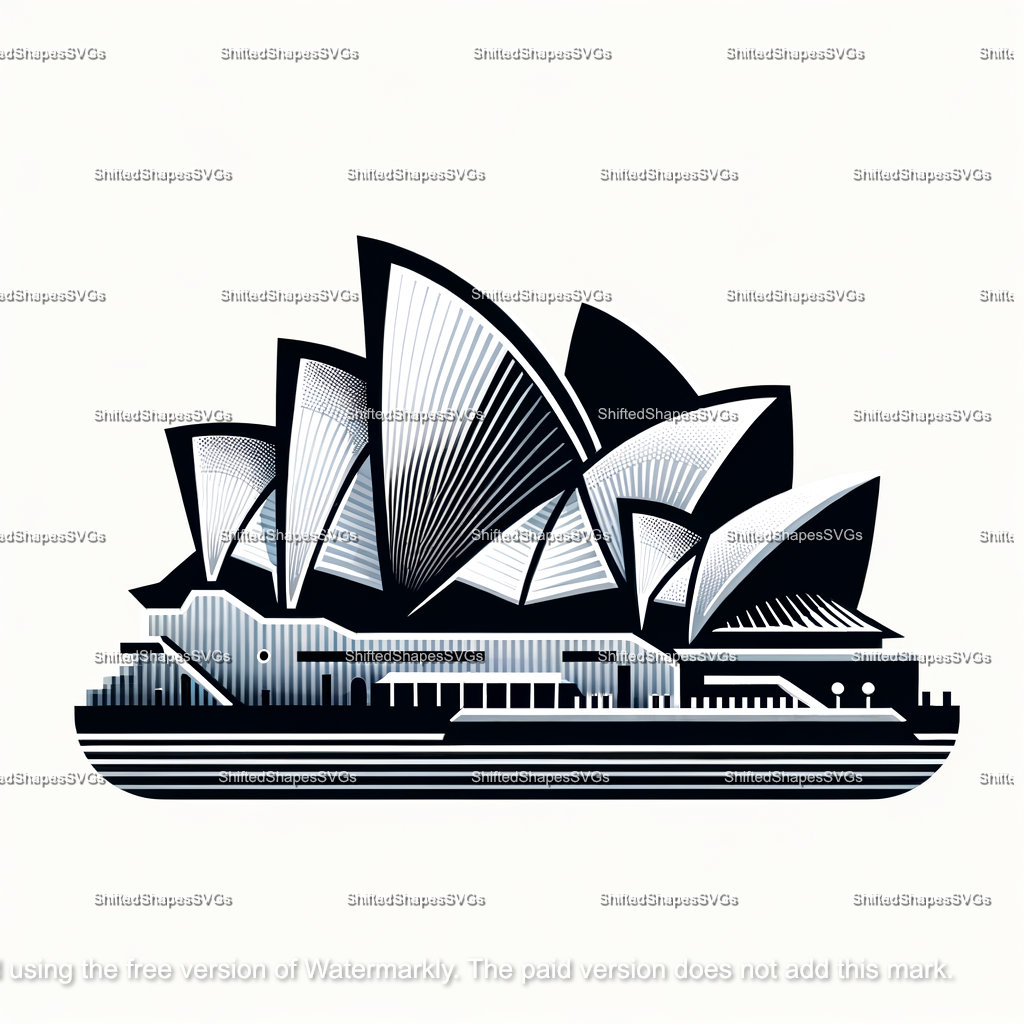 Sydney Opera House SVG bundle | Jiffy Designs