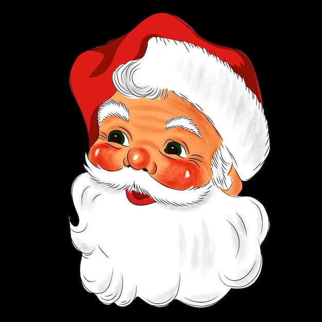 Jolly Santa Claus with Rosy Cheeks and Fluffy Beard | Jiffy Designs