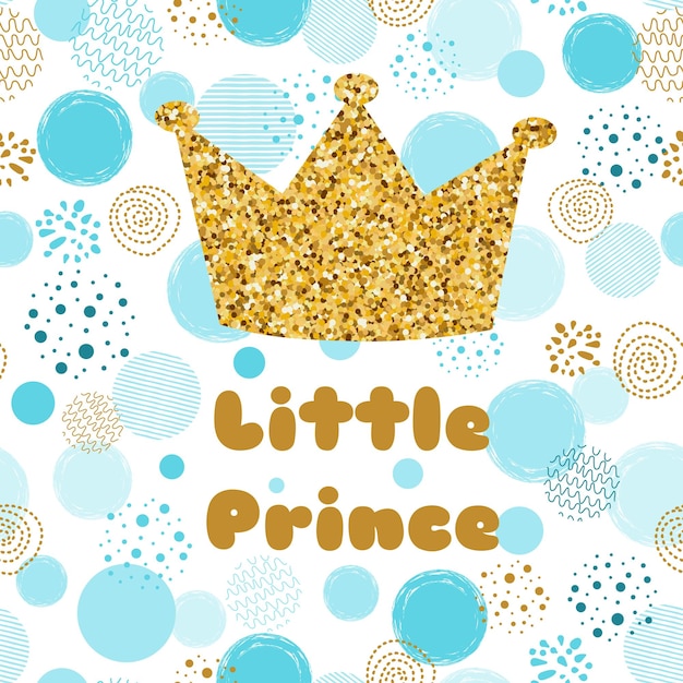 Glittering Crown and Playful Polka Dots: A Little Prince's Kingdom ...