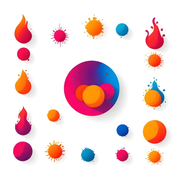Vibrant Collection of Colorful Abstract Splatter Designs | Jiffy Designs