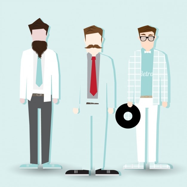 Stylized Portraits of Three Professional Gentlemen | Jiffy Designs