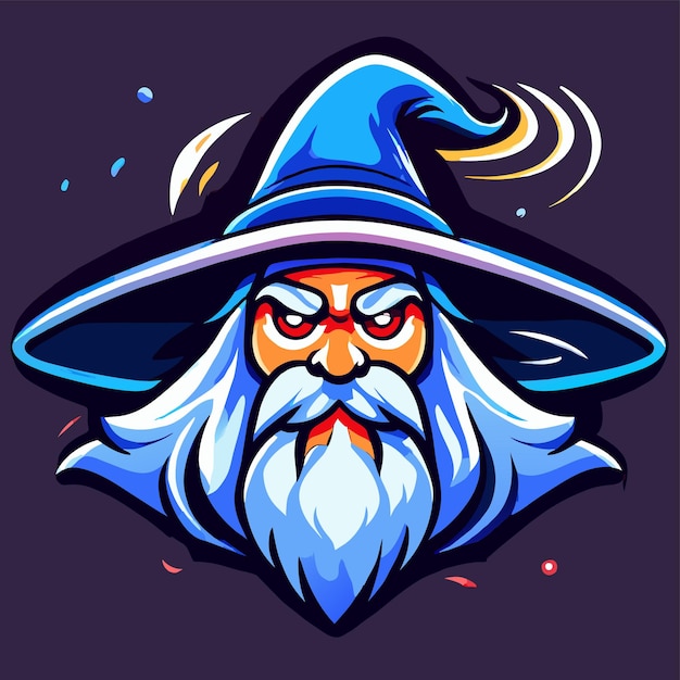 Captivating Wizard with Enchanting Headgear and Piercing Gaze | Jiffy ...