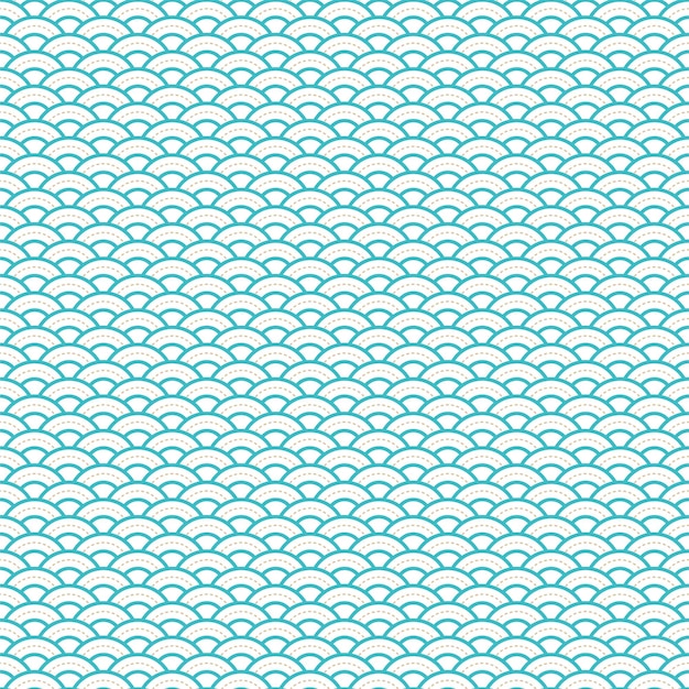 Elegant Teal Wave Pattern for Versatile Design | Jiffy Designs