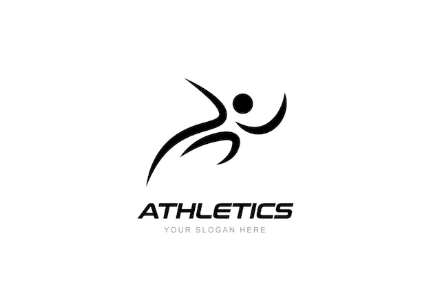 Minimalist Silhouette Athlete Icon for Sports and Athletics | Jiffy Designs