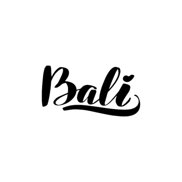 Elegant Bali Lettering with Decorative Flourish | Jiffy Designs