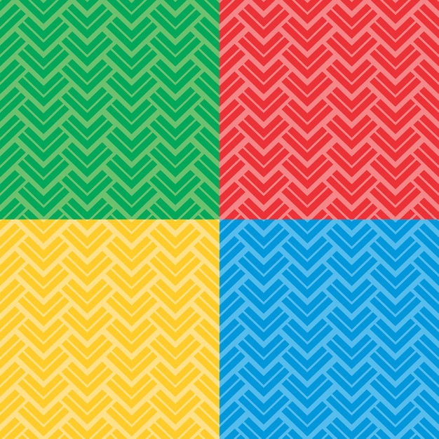 Vibrant Chevron Patterns in Primary Color Palette | Jiffy Designs