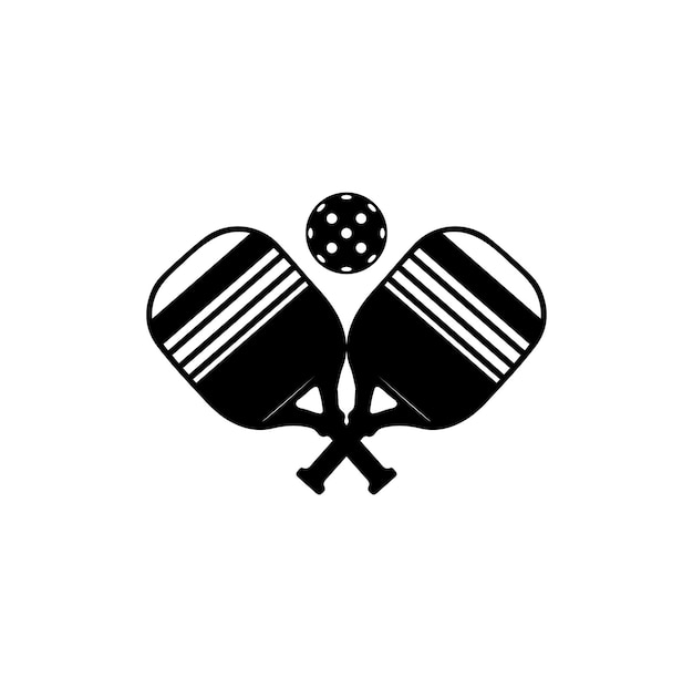 Stylized Ping Pong Paddles with Polka Dot Ball | Jiffy Designs