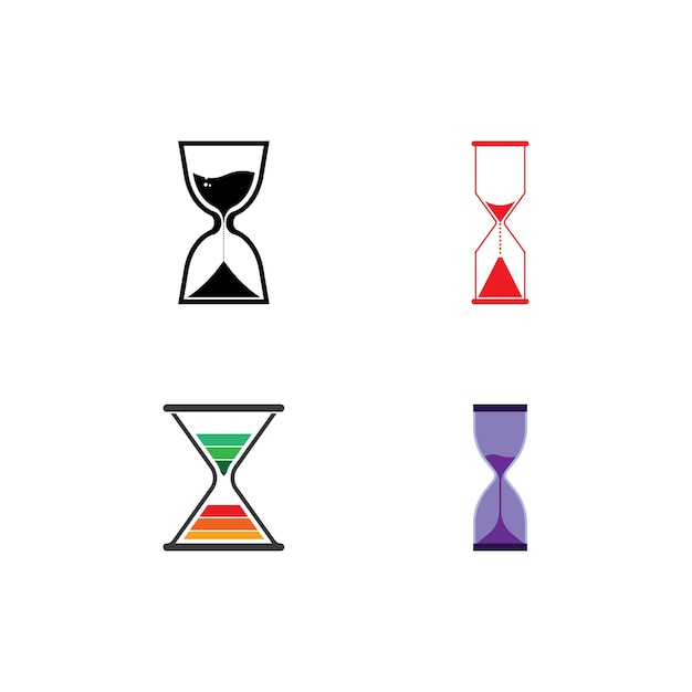 Diverse Hourglass Symbols Depicting Time Passage | Jiffy Designs