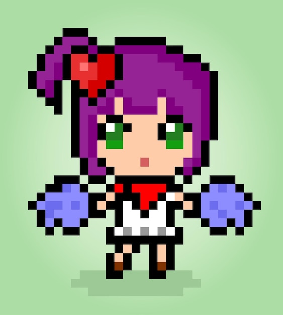 Charming Pixel Art Character with Vibrant Colors | Jiffy Designs
