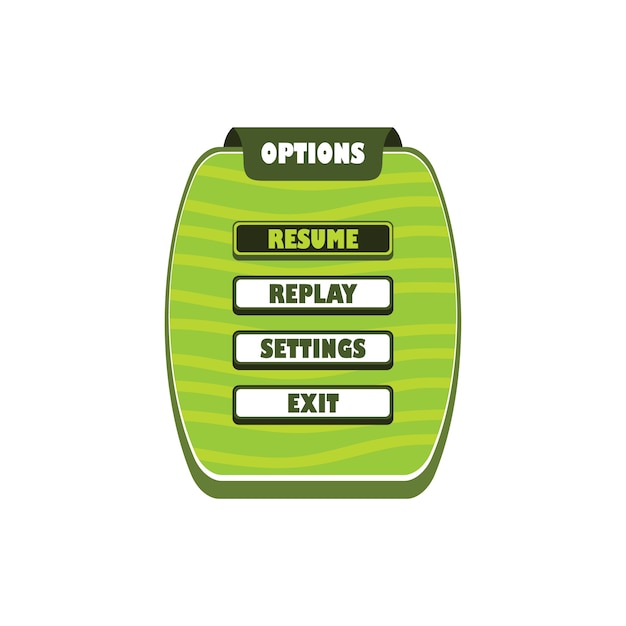 Vibrant Game Menu with Playful Options | Jiffy Designs
