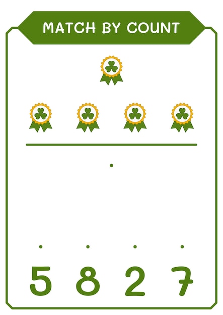 Shamrock Matching Game: Count the Clovers | Jiffy Designs