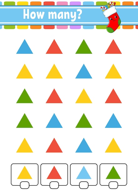 Colorful Shapes and Counting Puzzle | Jiffy Designs