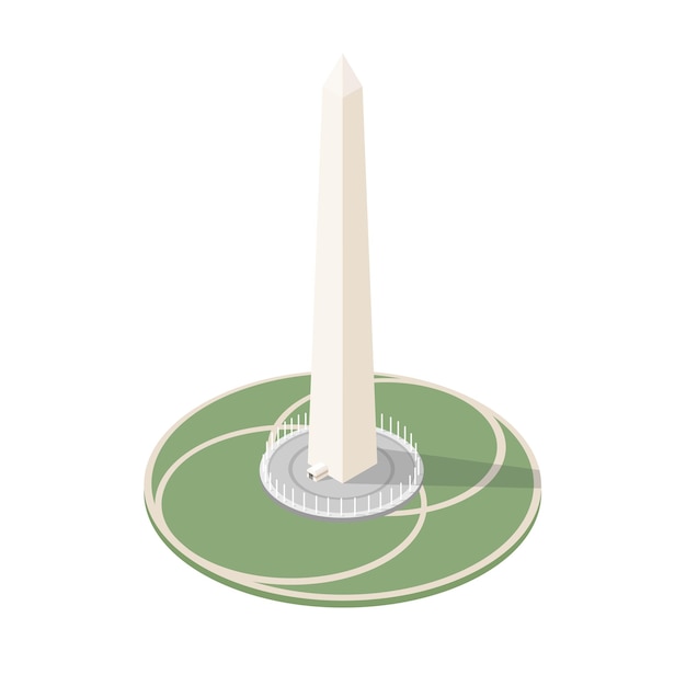 Iconic Washington Monument Stands Tall in Geometric Landscape | Jiffy ...