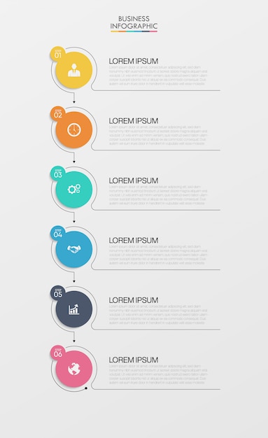 Vibrant Infographic with Colorful Circular Elements and Text | Jiffy Designs