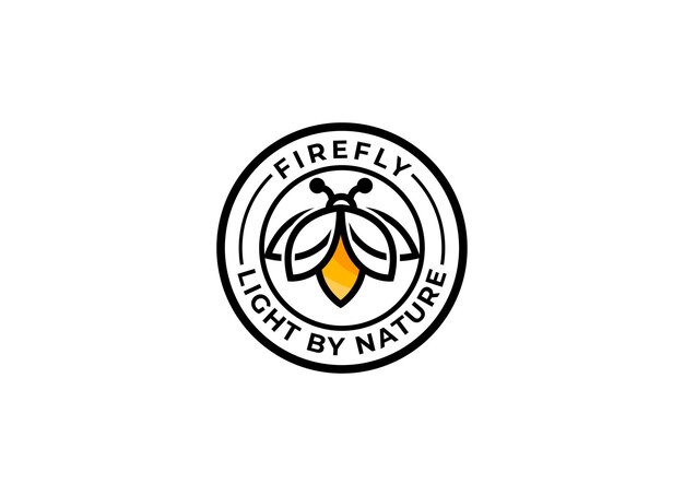 Firefly Emblem with Motto 'Light by Nature' in Circular Design | Jiffy ...
