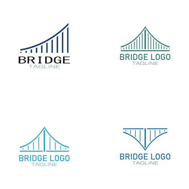 Elegant Architectural Bridge Logos with Minimalist Design | Jiffy Designs