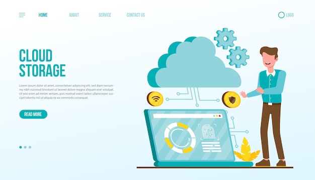 Futuristic Cloud Storage: Seamless Digital Backup and Collaboration ...