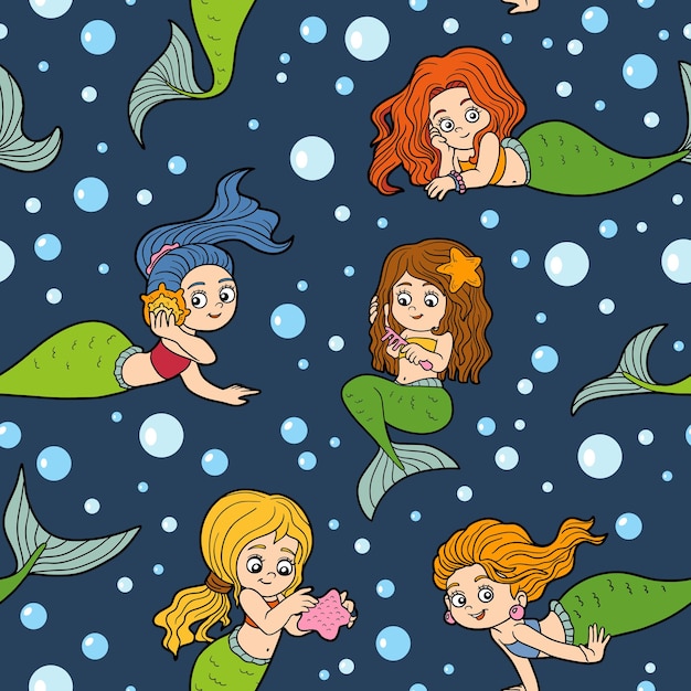 Enchanting Mermaid Collection: Vibrant Underwater Scenes and Whimsical ...