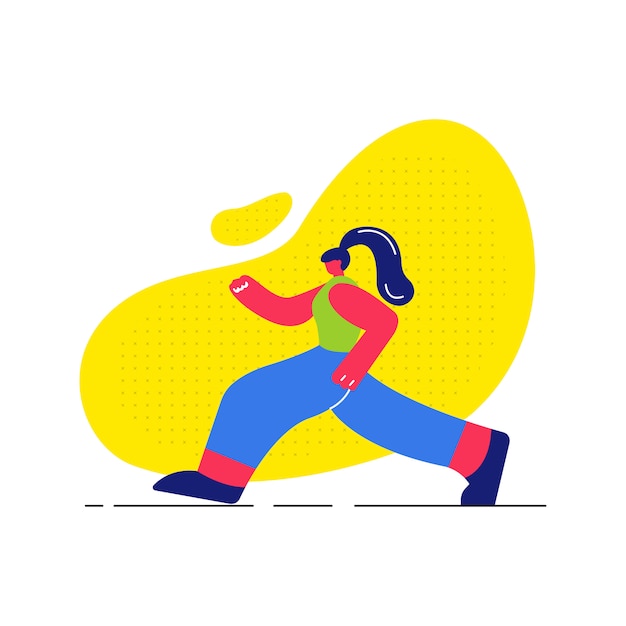 Vibrant Illustration of a Dynamic Dancer in Motion | Jiffy Designs
