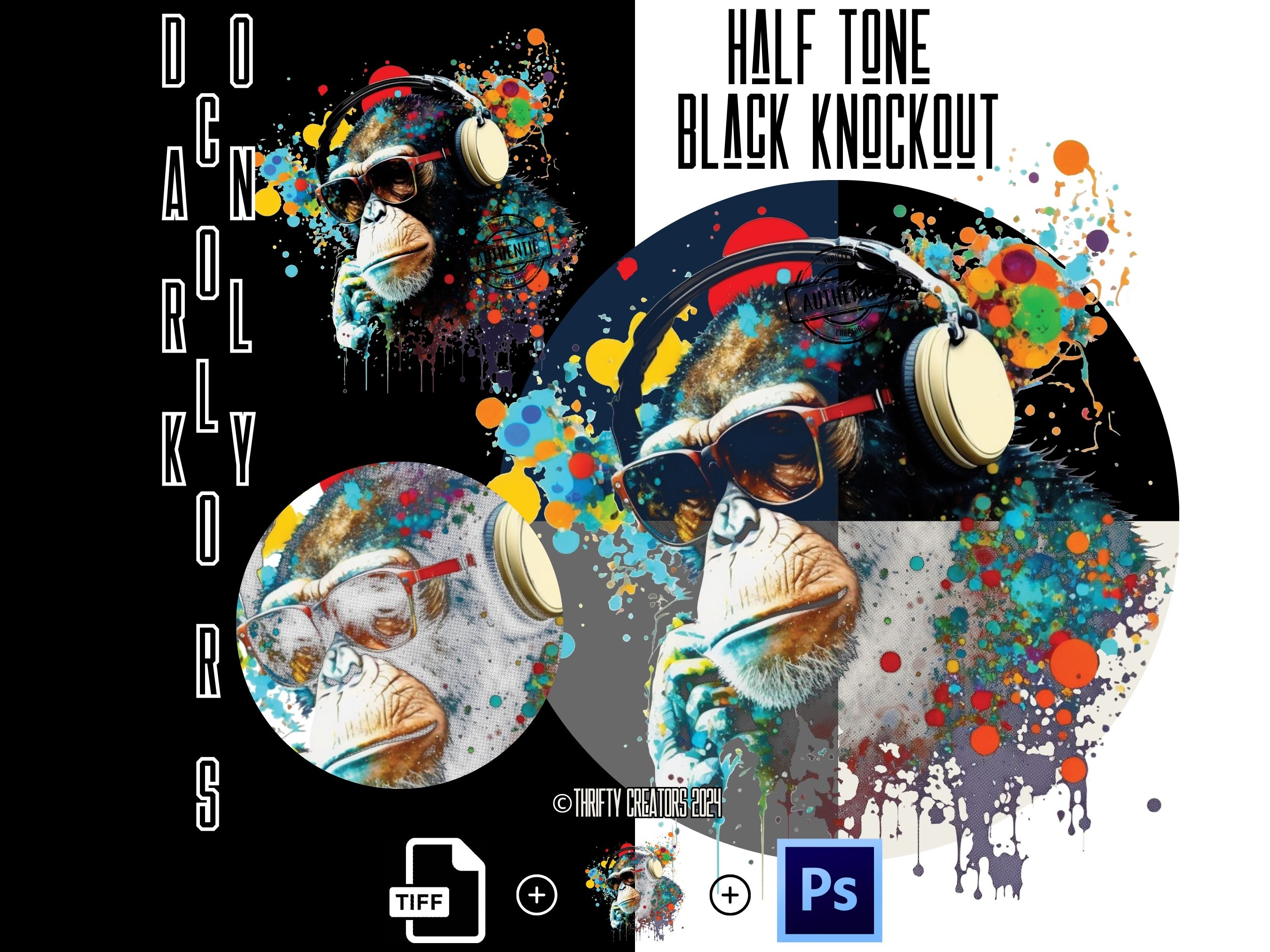 Hip Hop Monkey, Halftone, Half tone, Half-tone, graffiti, Streetwear ...