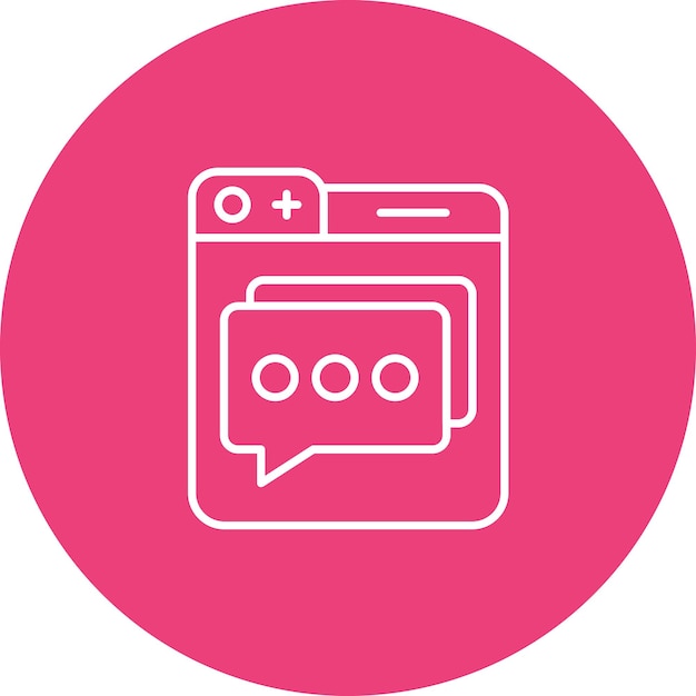 Vibrant Pink Chat Window with Messaging Bubbles | Jiffy Designs