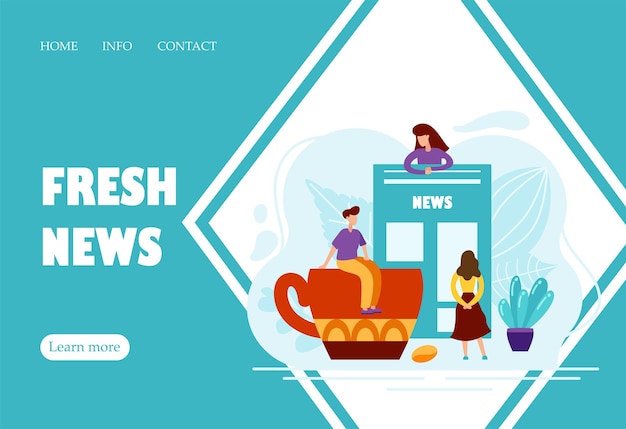 Vibrant News Reporting Scene with Animated Characters | Jiffy Designs