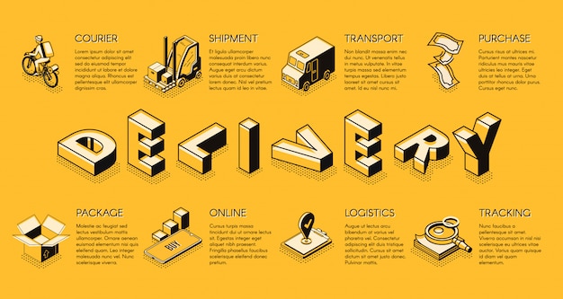 Isometric Illustration of Delivery and Logistics Concepts | Jiffy Designs