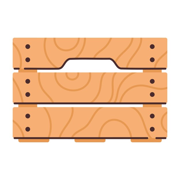 Warm Wooden Crates with Rustic Texture and Rivets | Jiffy Designs