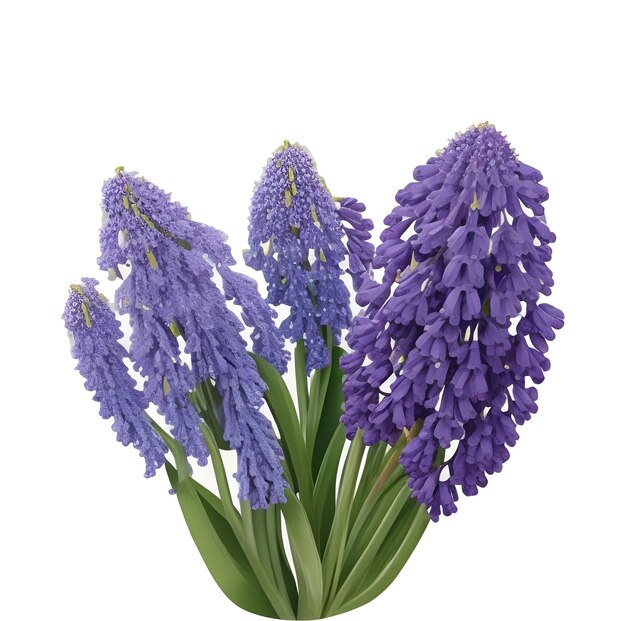 Vibrant Purple Muscari Flowers in Bloom | Jiffy Designs