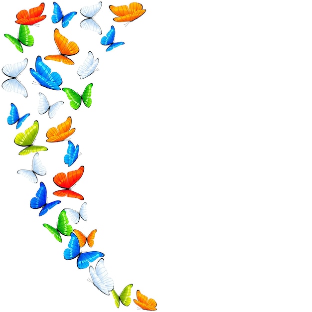 Vibrant Butterfly Swarm Cascading Across the Frame | Jiffy Designs