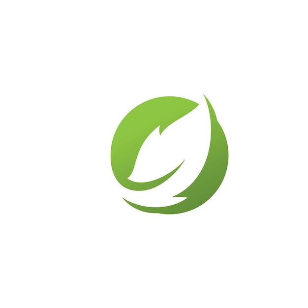 Vibrant Green Leaf Emblem with Circular Design | Jiffy Designs