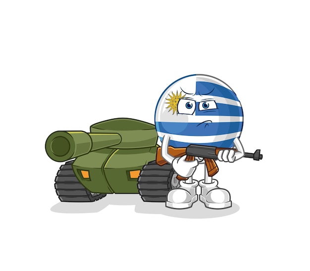 Patriotic Tank Commander Cartoon Character | Jiffy Designs