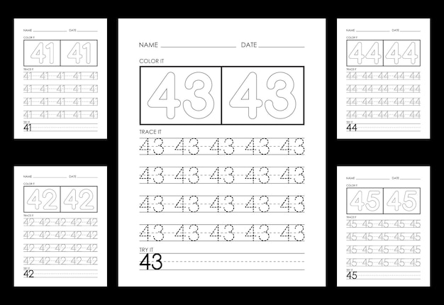 Comprehensive Collection of Number Tracing Worksheets | Jiffy Designs