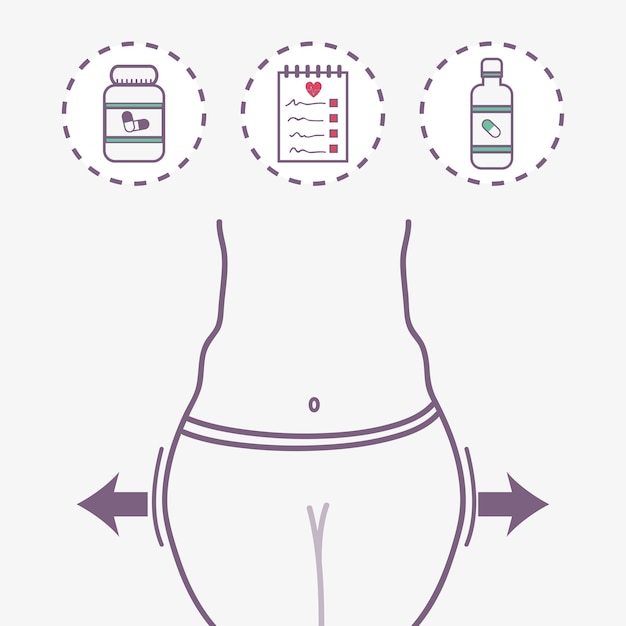 Feminine Hygiene Product Icons and Illustration Set | Jiffy Designs