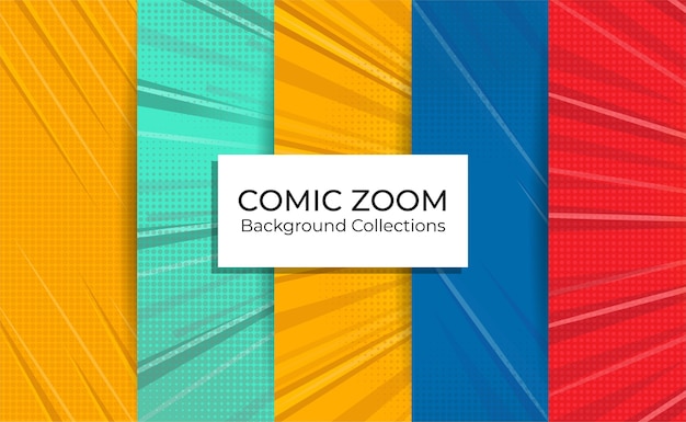Vibrant Comic Zoom Background Collection with Diverse Textures | Jiffy ...