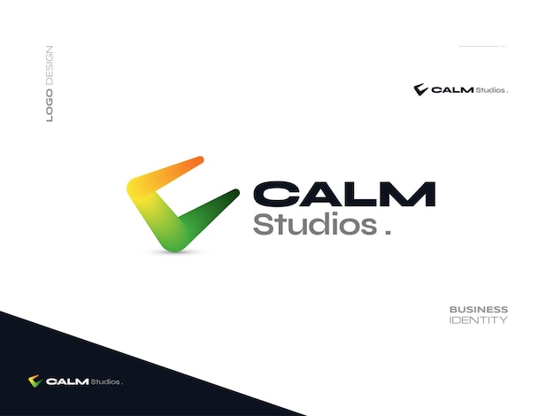 Vibrant Calm Studios Logo with Playful Geometric Shapes | Jiffy Designs