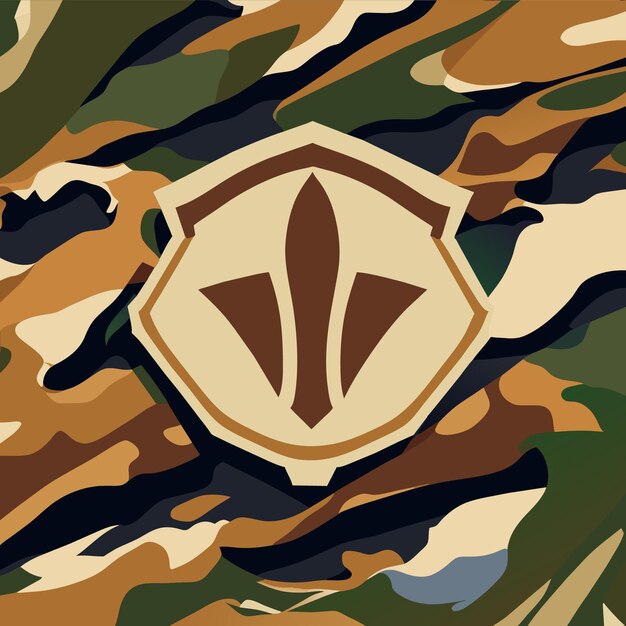 Captivating Camouflage Crest: A Versatile Design | Jiffy Designs