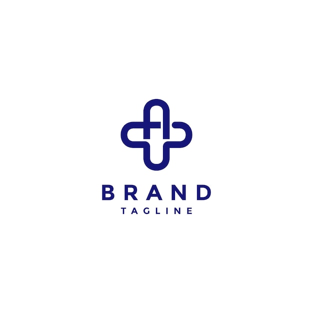 Elegant Cross-Shaped Logo with Minimalist Branding Text | Jiffy Designs