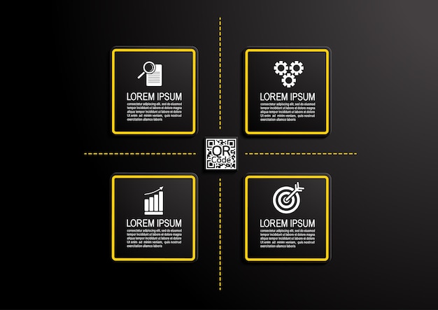 Sleek and Minimalist Infographic Design with Yellow Accents | Jiffy Designs