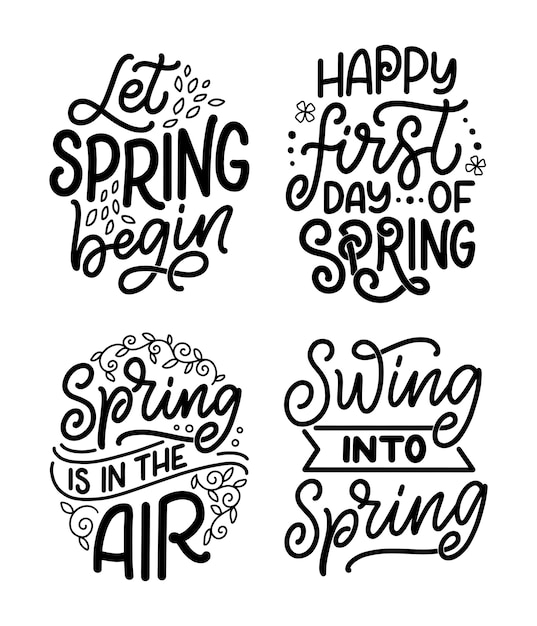 Vibrant Spring Lettering Designs with Uplifting Messages | Jiffy Designs