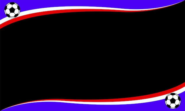 Vibrant Soccer Ball Frame with Patriotic Stripes | Jiffy Designs