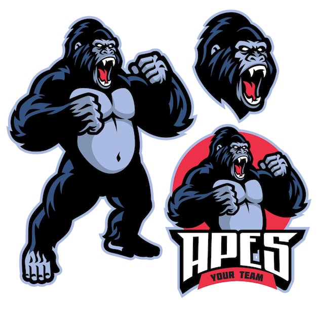 Fierce Apes: Powerful Mascot Design for Your Team | Jiffy Designs