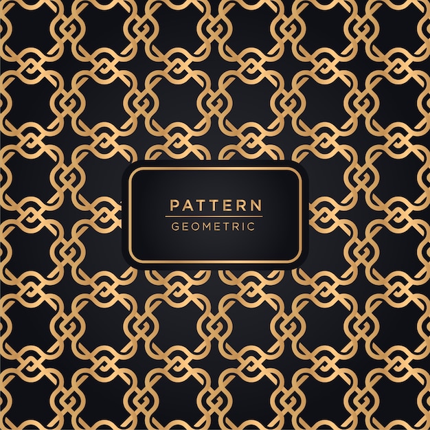 Interlocking Golden Chains on Elegant Black Background | Jiffy Designs