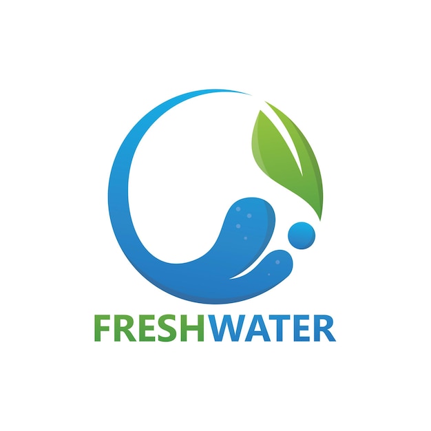 Refreshing Waves and Vibrant Foliage: The Fresh Water Logo | Jiffy Designs