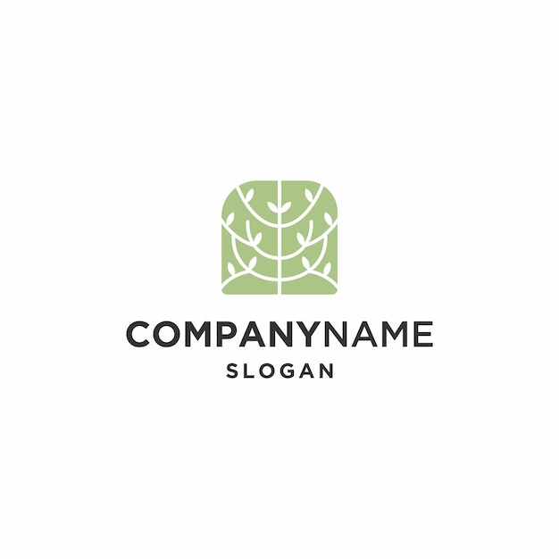 Elegant Leaf-Inspired Emblem with Minimalist Design | Jiffy Designs