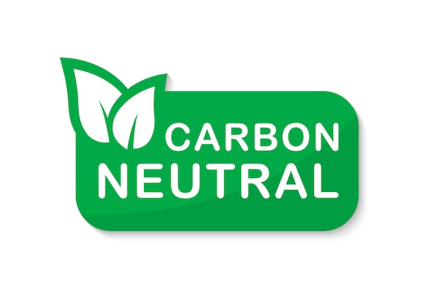 Vibrant Green 'Carbon Neutral' Eco-Friendly Badge | Jiffy Designs
