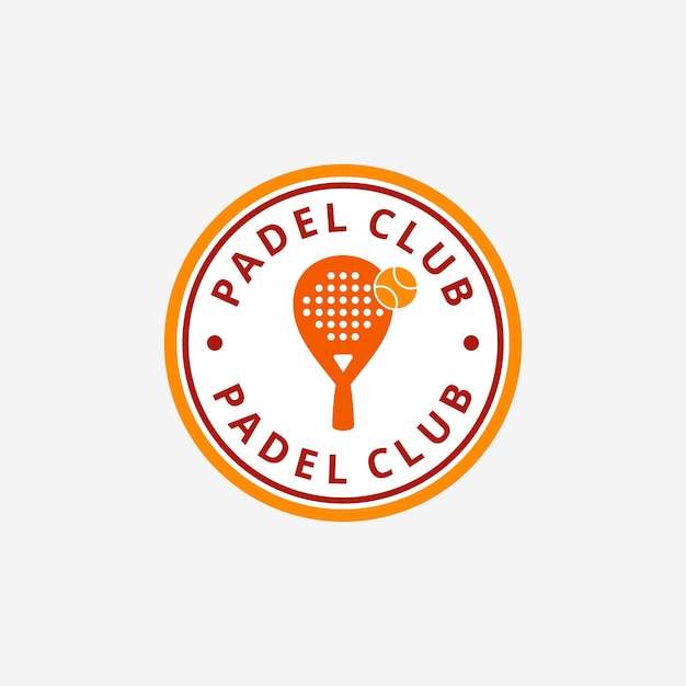 Vibrant Padel Club Logo with Iconic Racket Symbol | Jiffy Designs